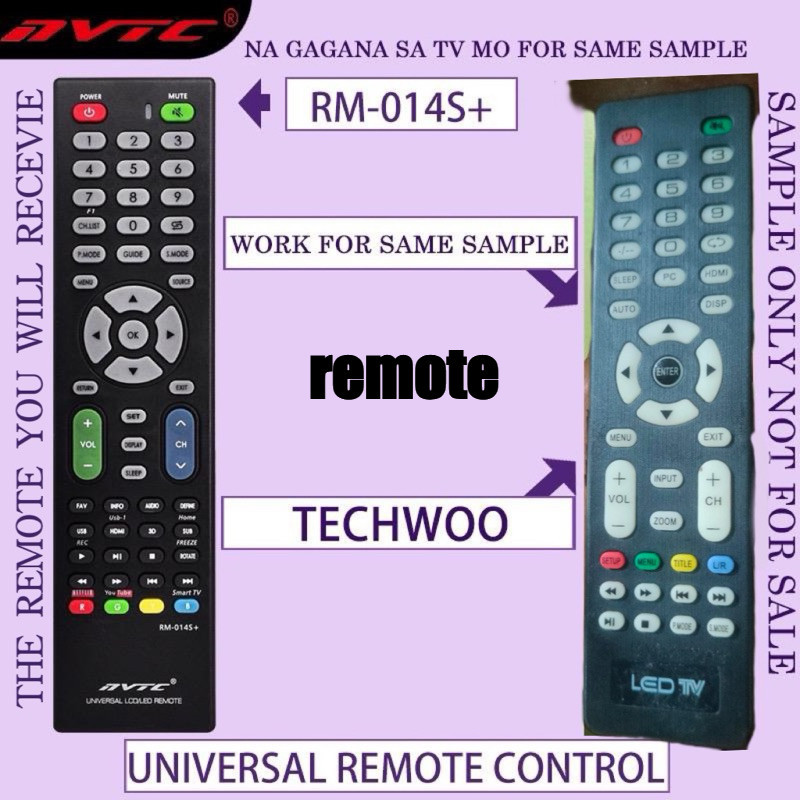 Mando A Distancia Universal 100 % De Trabajo Para TECHWOO led smart tv ...