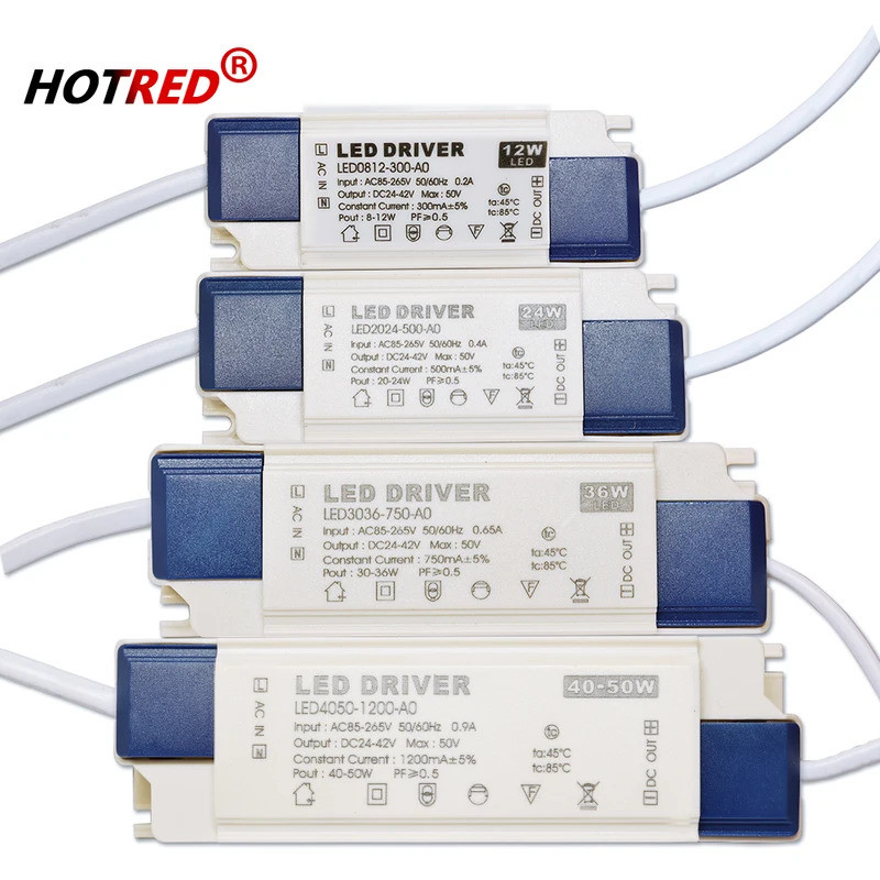 Transformers Adaptador De Alimentación LED 10W12W 24W 36W 40W 50W Transformadores De Iluminación ...