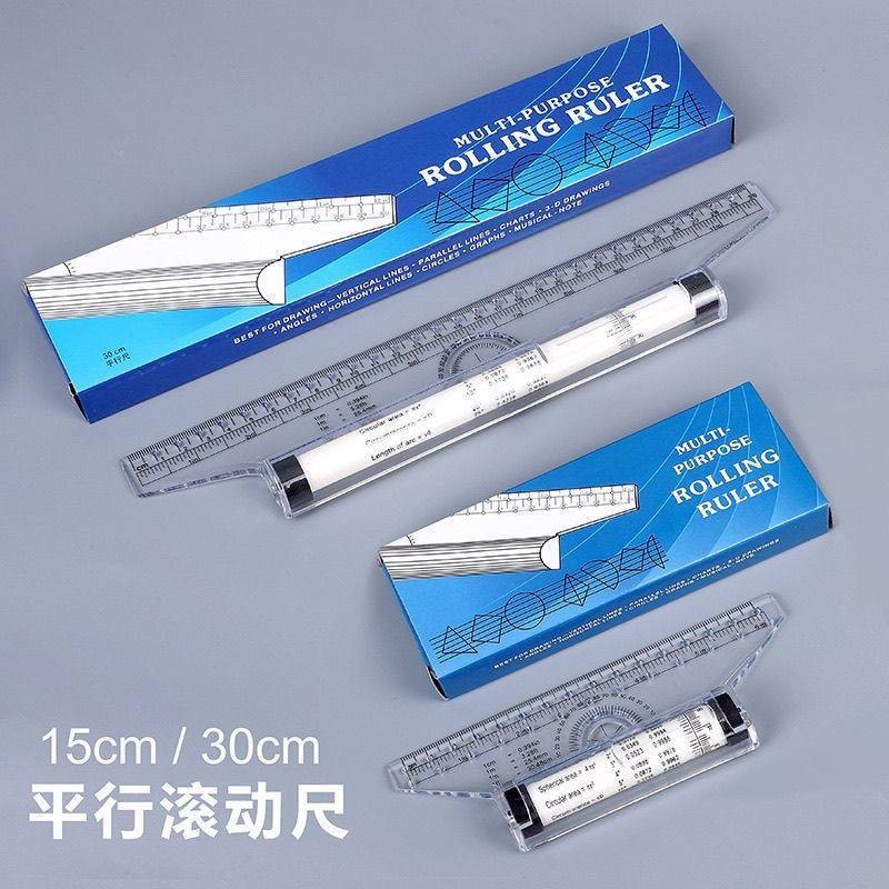 Regla Paralela De 30cm Regla Rodante Multifuncional Equilibrio Dibujo ...
