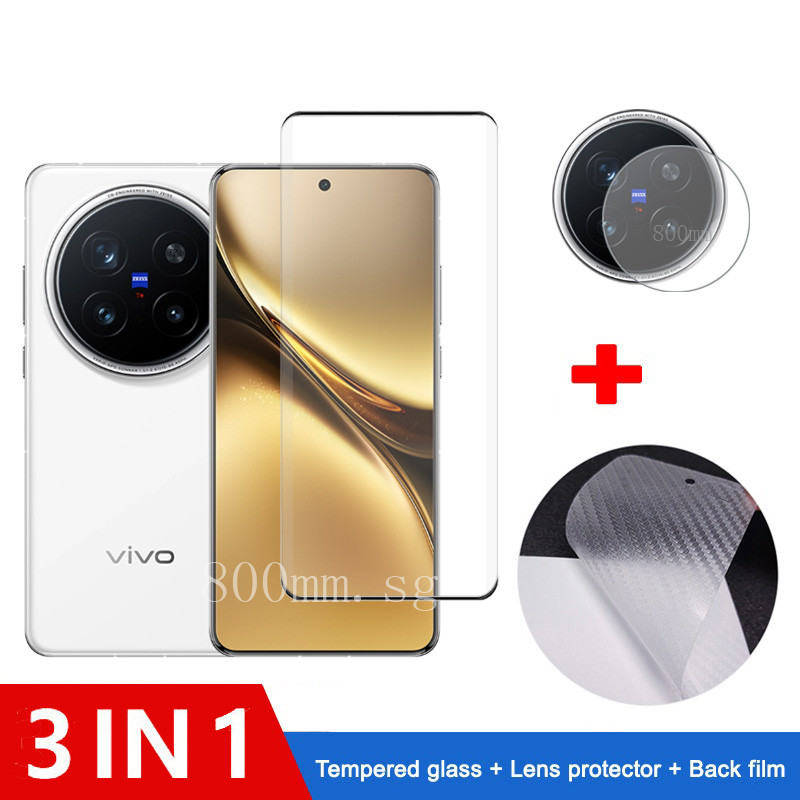 Protector De Pantalla De Vidrio Templado 3 En 1 Para Vivo X200 Pro Mini X100S X100 Ultra X90 X80 ...