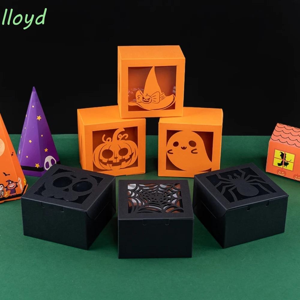 LLOYD1 50PCS Halloween Candy Box , Cuadrado Fantasma/Calabaza/Araña ...