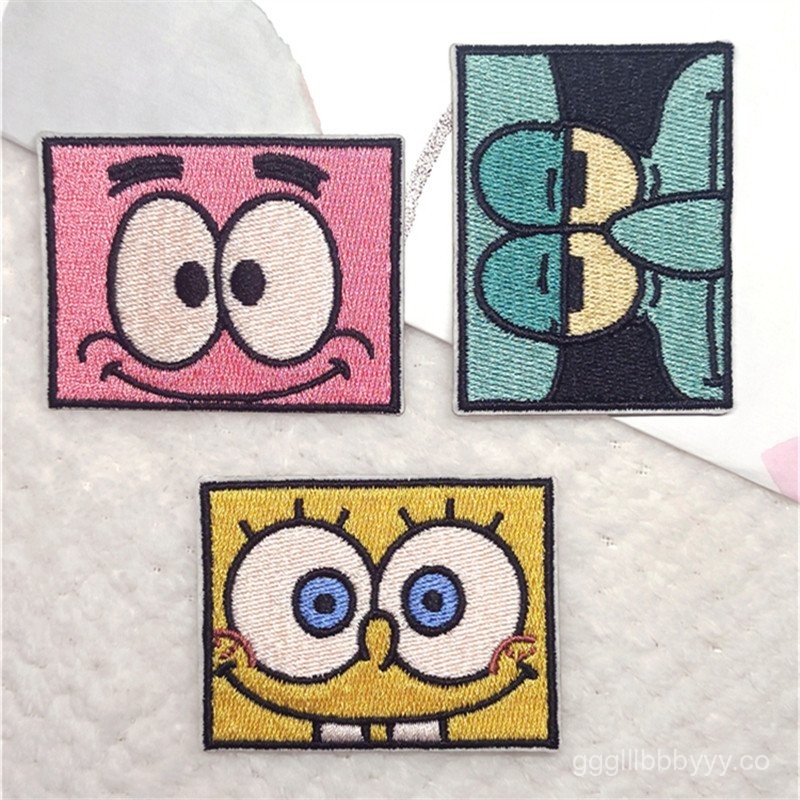 Parche bordado de dibujos animados de SpongeBob y Patrick Star para ...