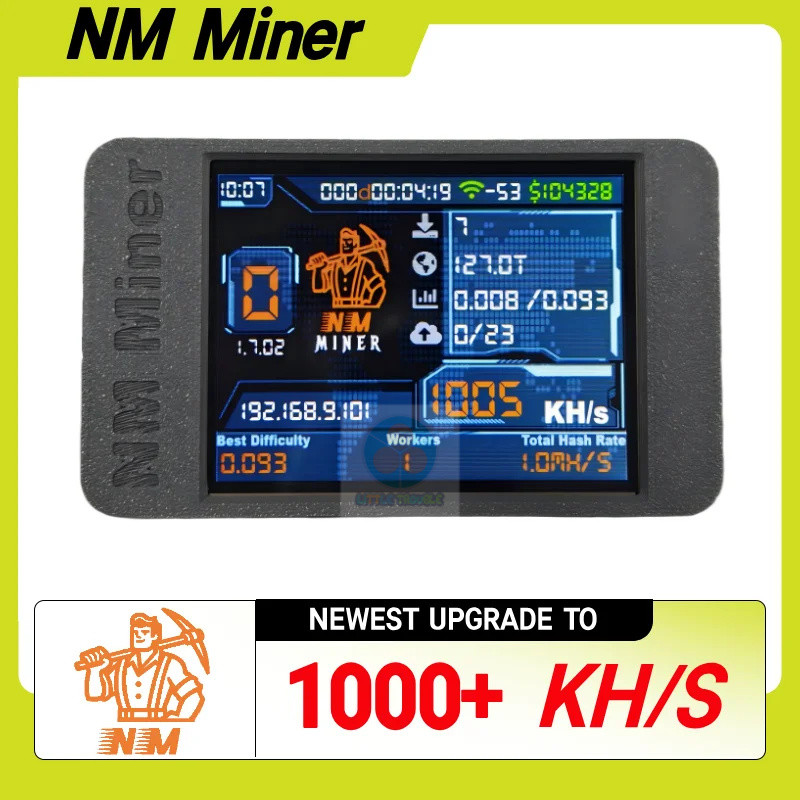Nuevo Nmminer Nerdminer V2 Hashrate 1000kh S Lucky Miner Esp32 Pantalla Inteligente De 2 8