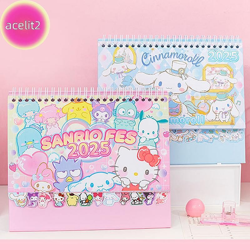 acelit2 Sanrio 2025 Lindo Calendario Mensual De Escritorio De Pie Flip ...