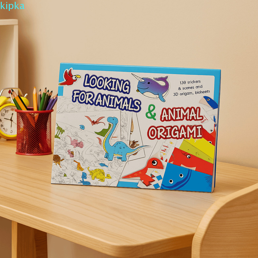 KIPKA 3D Origami Libros , Animales De Dibujos Animados Búsqueda ...