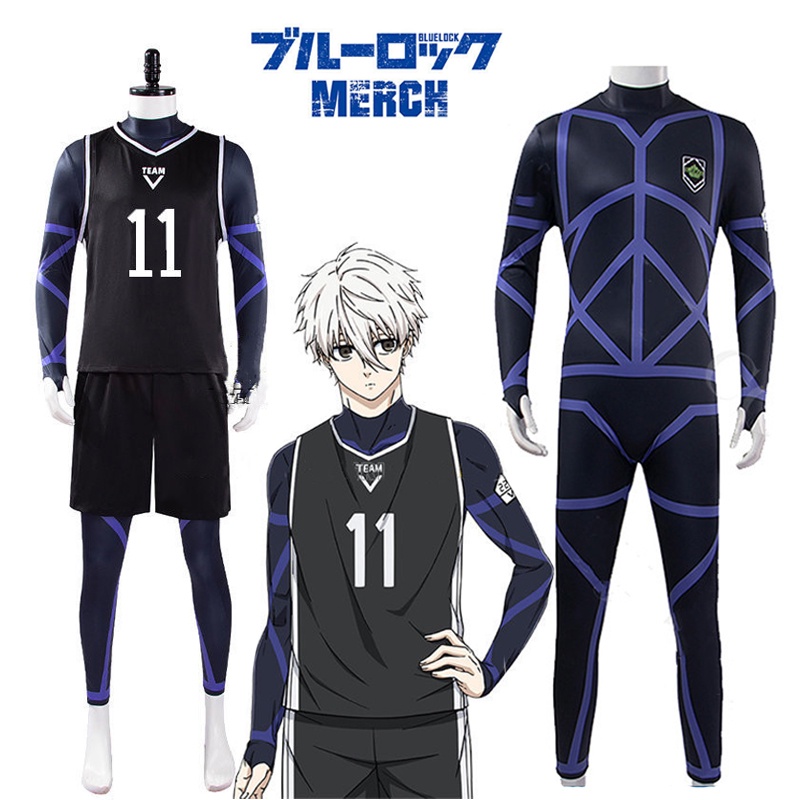 Peluca De Disfraz De Cosplay Anime Blue Lock Seishiro Nagi # 11 Team V ...