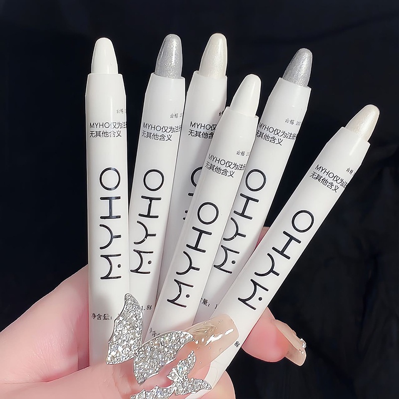 MYHO Lazy Eyeshadow Pen Iluminador Monocromo Con Brillo Nacarado Blanco ...