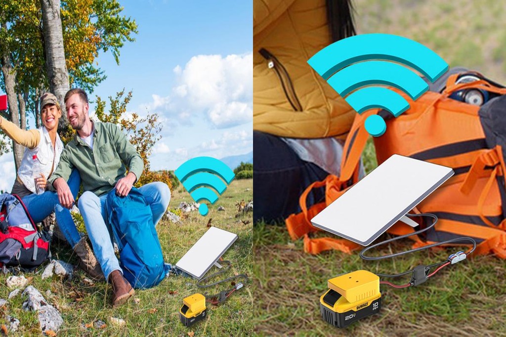 for Dewalt Battery Adapter for Starlink for Mini Dish Antenna Accessory ...