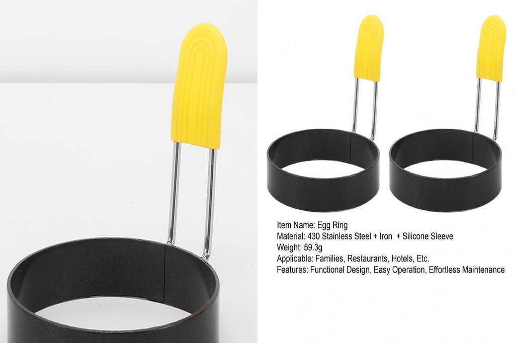 Food-grade Egg Mold Round Omelette Maker Non-stick Stainless Steel Ring ...