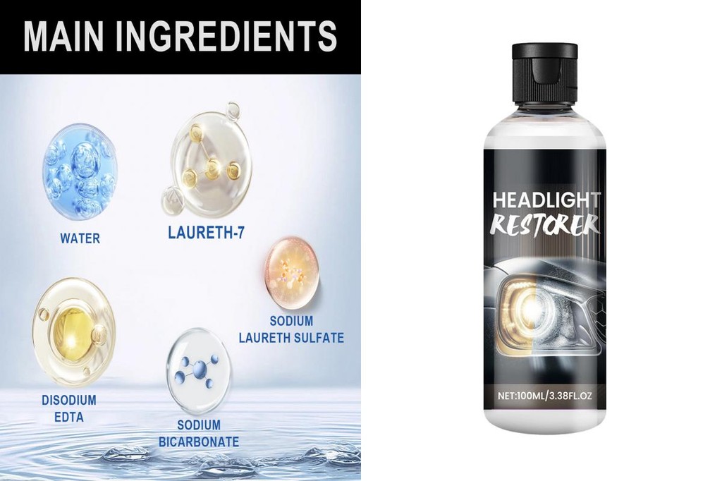 Headlight Lens Restorer Restoration Set Restore Protect Your Car ...