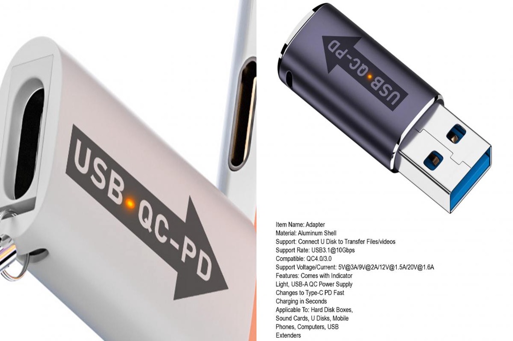 Usb-c Hard Disk Box Type-c Adapter Usb Converter Fast Data Transfer Otg ...