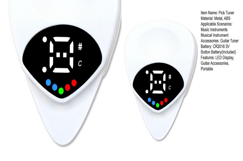 Portable Pick Tuner Guitar 2-in-1 Led Display for Acoustic Electric ...