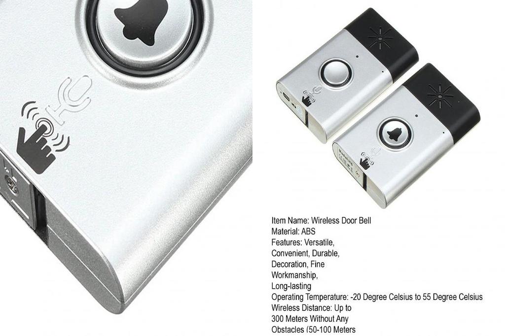 Wireless Doorbell Door Bell Intercom System for Home Security Clear ...