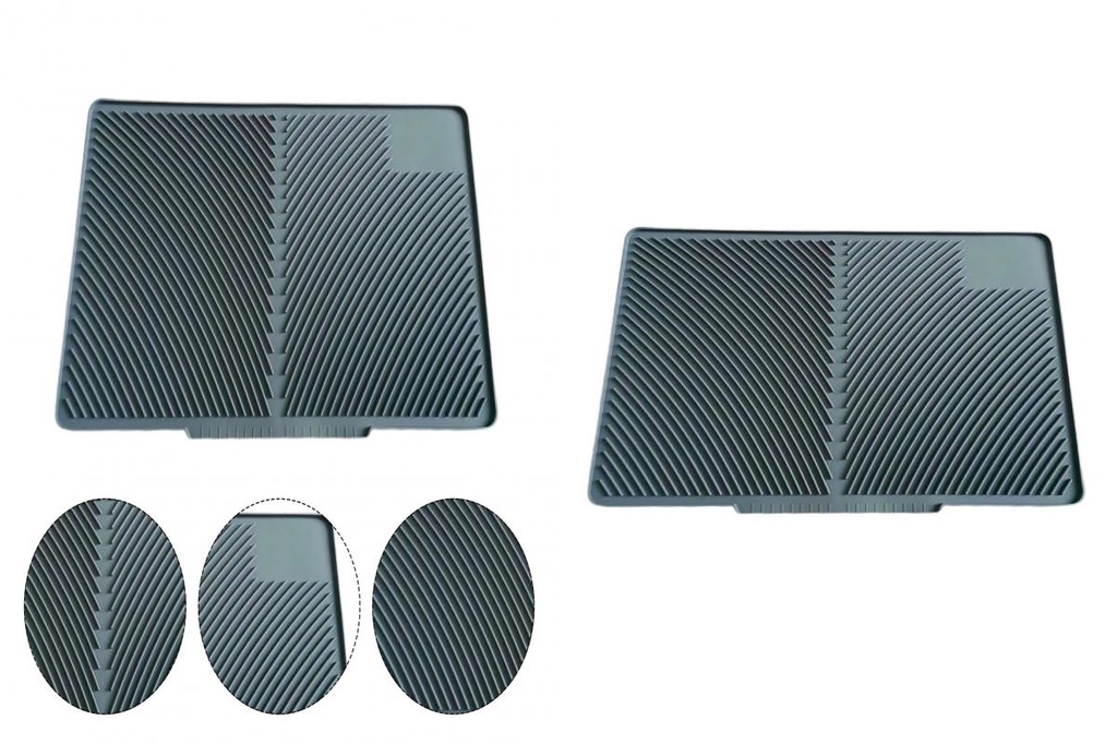 Pet Litter Spread Control Raised Edge Mat Waterproof Cat Non-absorbent ...