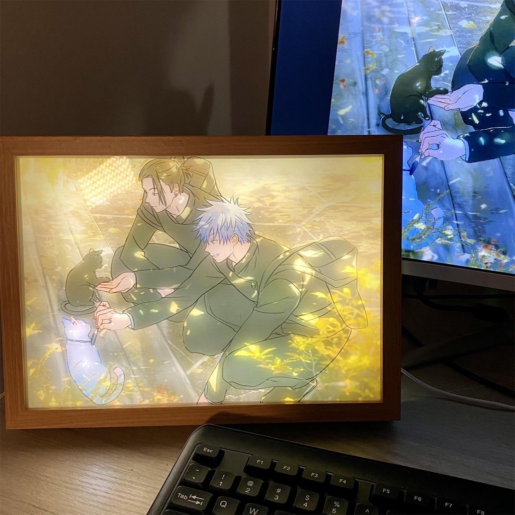 Anime Jujutsu Kaisen Pintura De 3 Colores Doujin Luz Satoru Gojo Geto ...