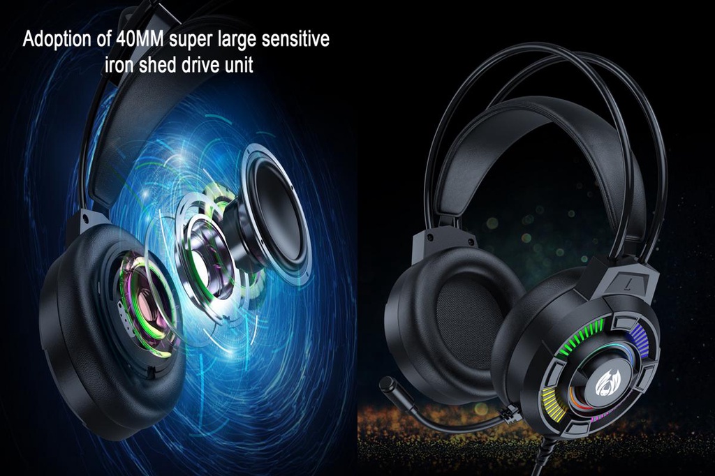 Lightweight Headphones for Head Shapes Bendable Microphone for ...