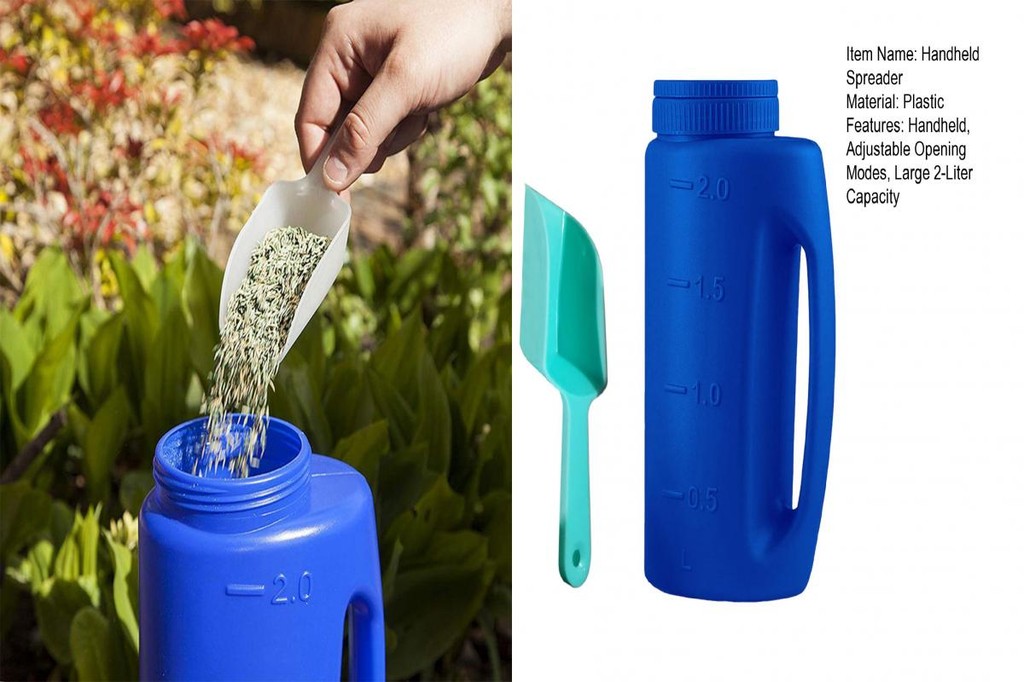 Spring Fertilizer Tool 2l Handheld Salt Spreader with Adjustable ...