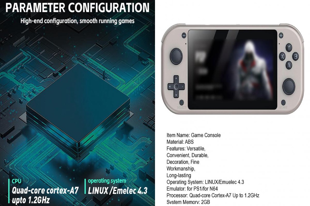 Portable Gaming Device Retro Handheld Game Console M17 64g/128g 4.3inch ...