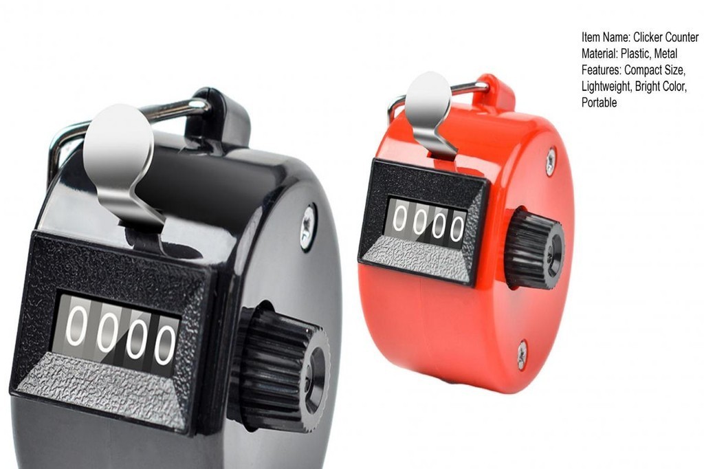 Referee Counter Metal Hand Tally Clicker Portable Mechanical Sports ...