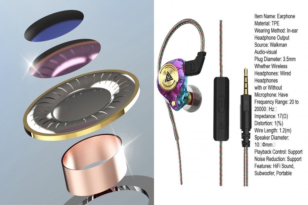 Φ10mm Magnetic Moving Coil Earphone Equipped with Noise-cancelling ...