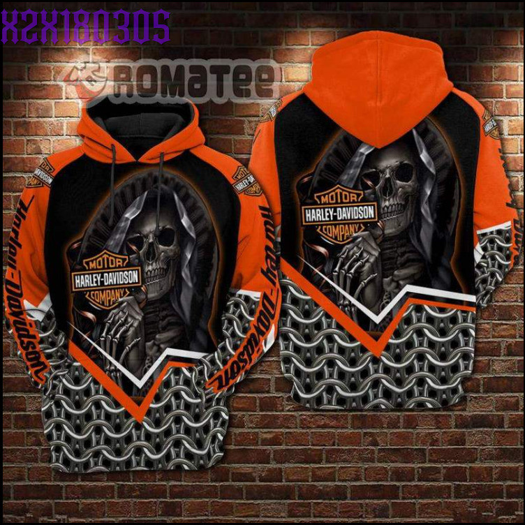 Sudadera Con Capucha Con Logotipo De Death Skull Hold Harley-Davidson ...