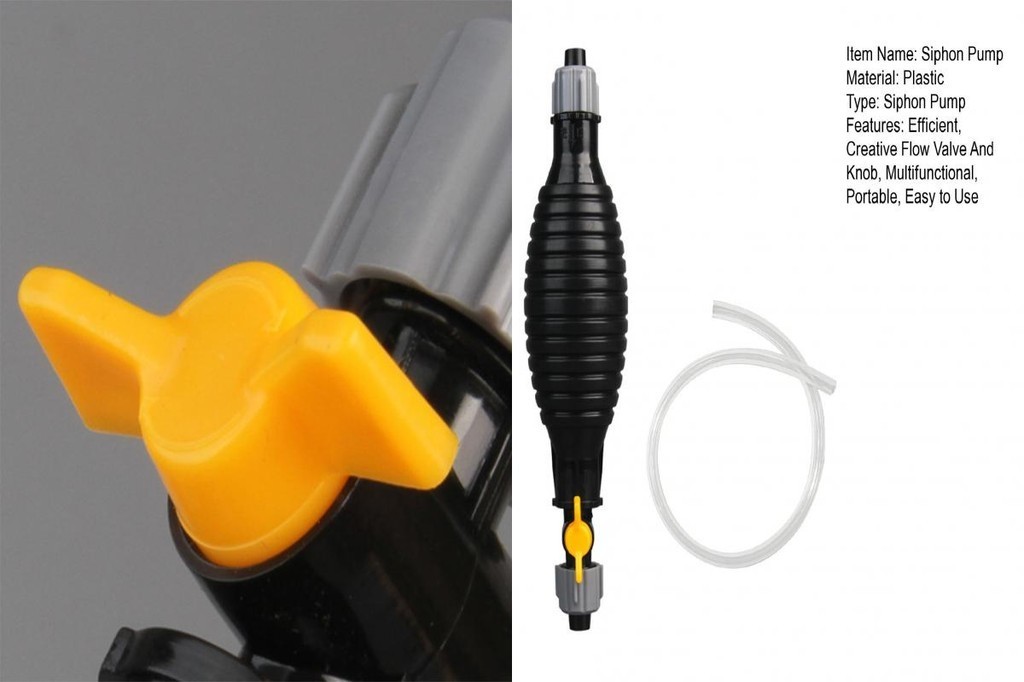 Oil Extractor Hand Pump Motorcycle Pvc Siphon Portable for Easy Liquid ...