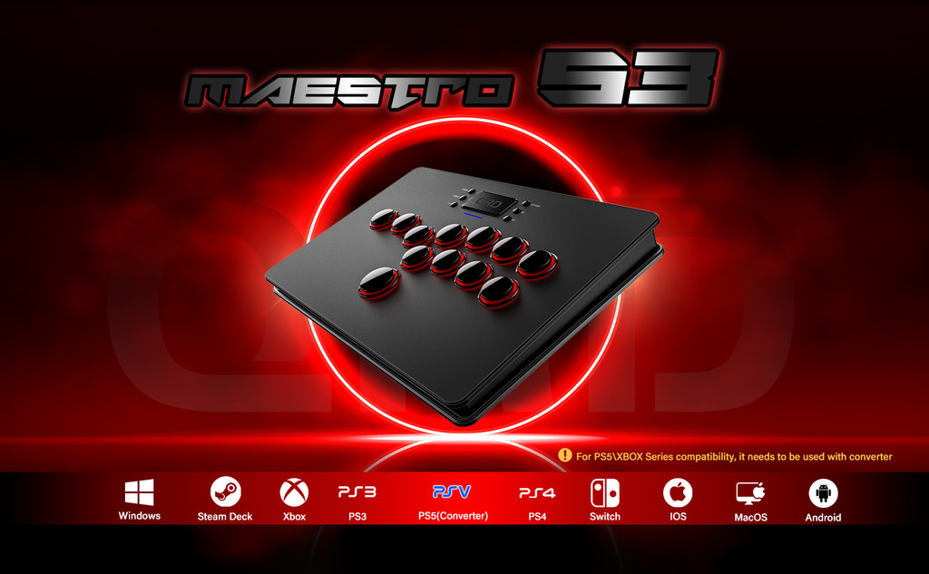 QRD Maestro S3 Wireless Hitbox Para PS5/PS4/PS3/Switch/Xbox/Steam/PC ...