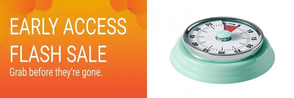 60-minute Analog Timer Visual Dial Countdown Portable Kitchen with ...