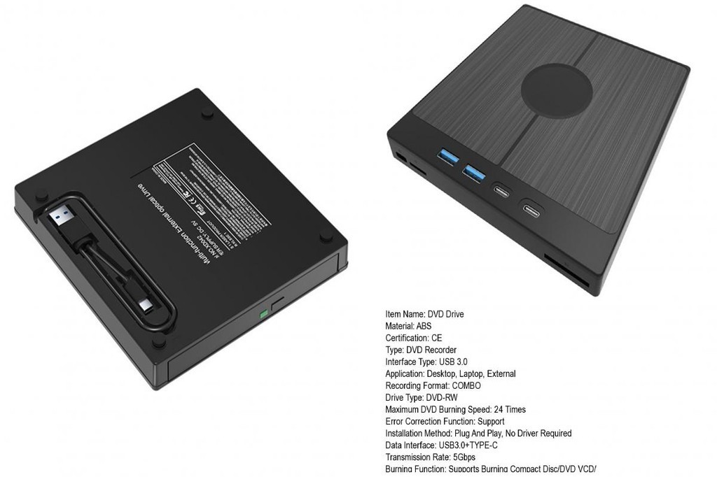 Driver-free Installation Dvd Drive Portable External Usb 3.0 High Speed ...