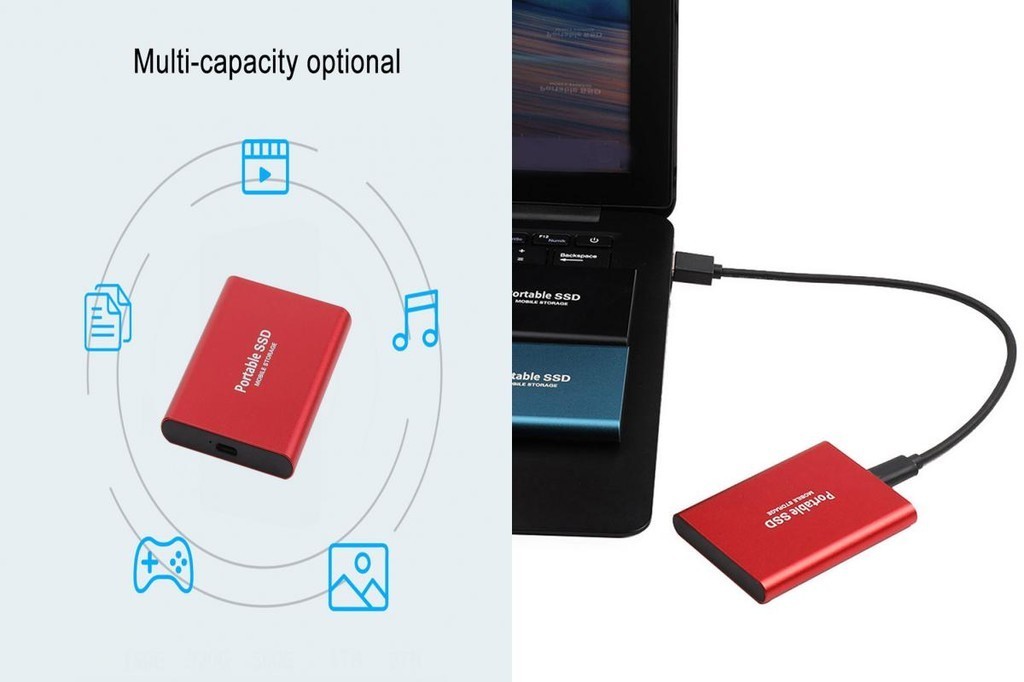 Reliable Data Backup Type-c Hard Drive Ultra-fast Ssd External 1t/2t/4t ...