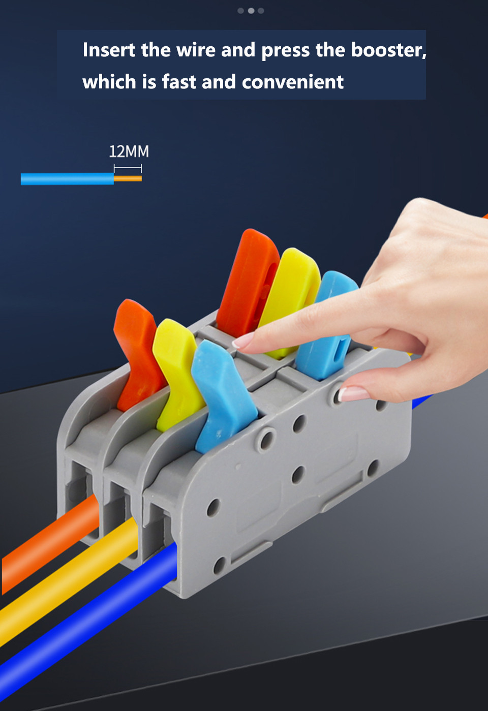 Wire Connectors Docking Cable Conectors Mini Fast Universal Wiring ...