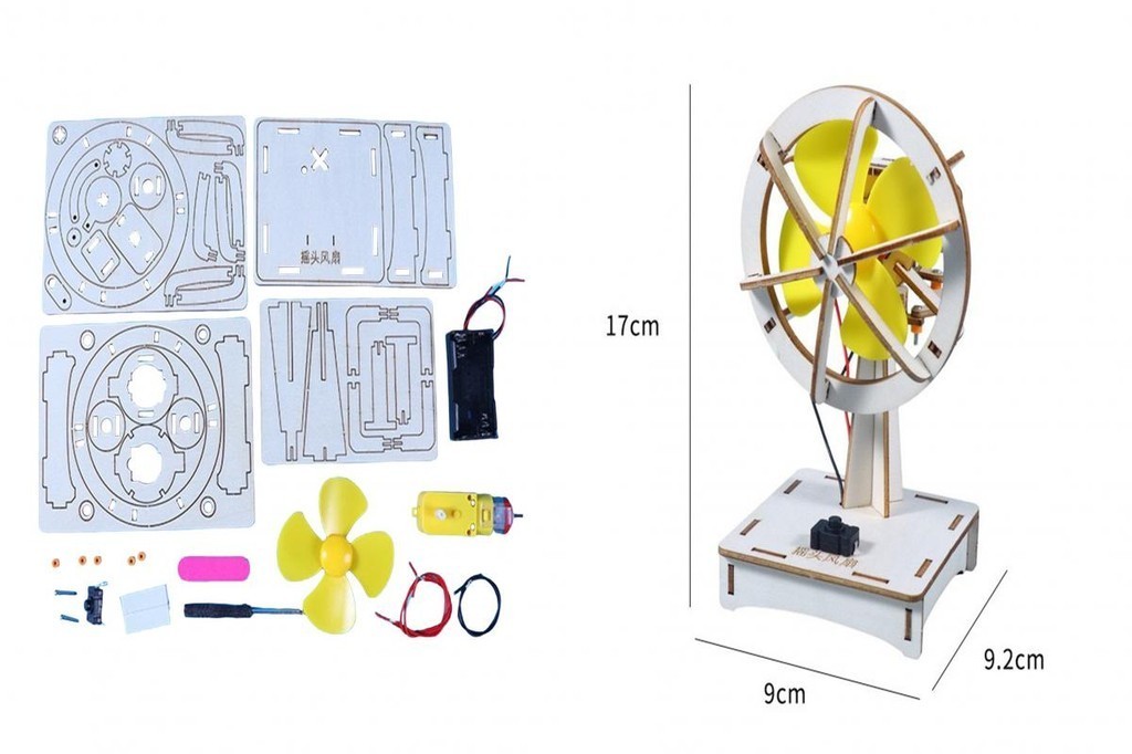 Stem Learning Toy for Children Diy Electric Fan Model Kit for Kids 7-12 ...