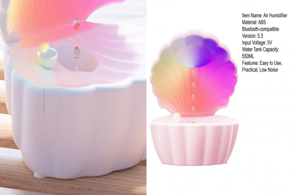 Room-friendly Humidifier Bluetooth Speaker Cool Mist with Night Light 550ml Water Tank | Shopee ...