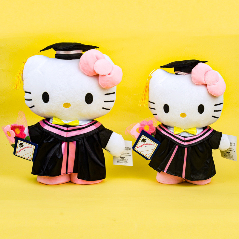 Encantador Juguete De Felpa De Graduación Con Gorra De Hello Kitty ...