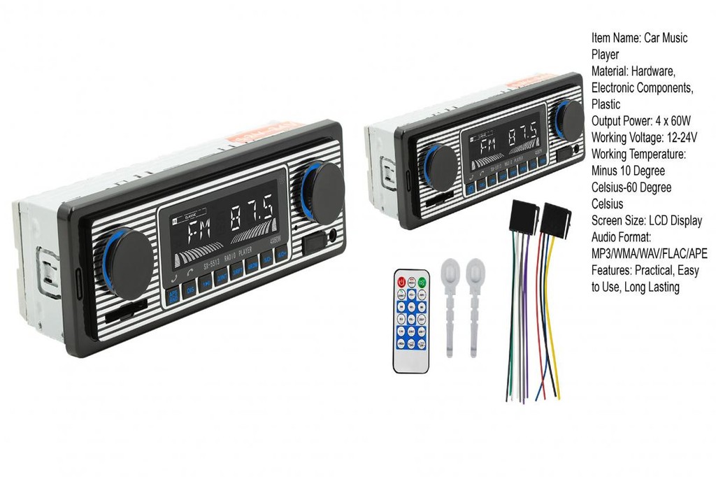 Wireless Remote Car Player Mp3 Audio Receiver with Voice Control for ...