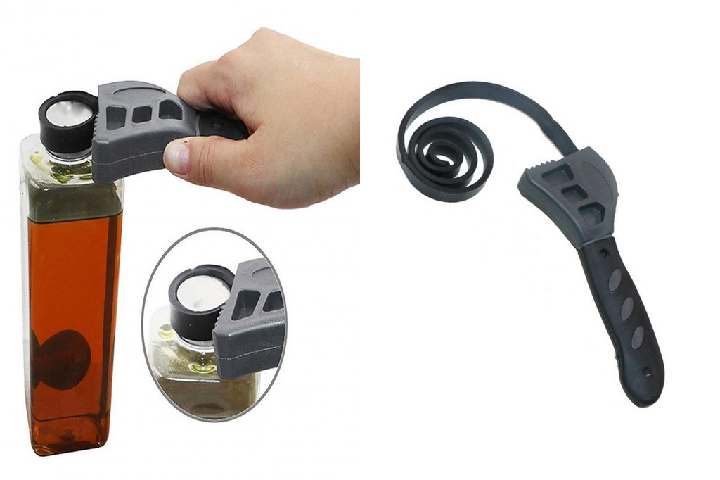 Adjustable Strap Wrench Stuck Object Remover Tool Rubber Belt for Tight ...