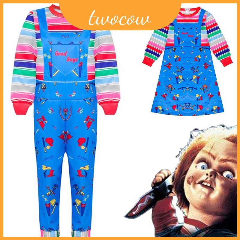 Disfraz De Chucky Con Licencia Para Niños Con Material De Traje Suave ...