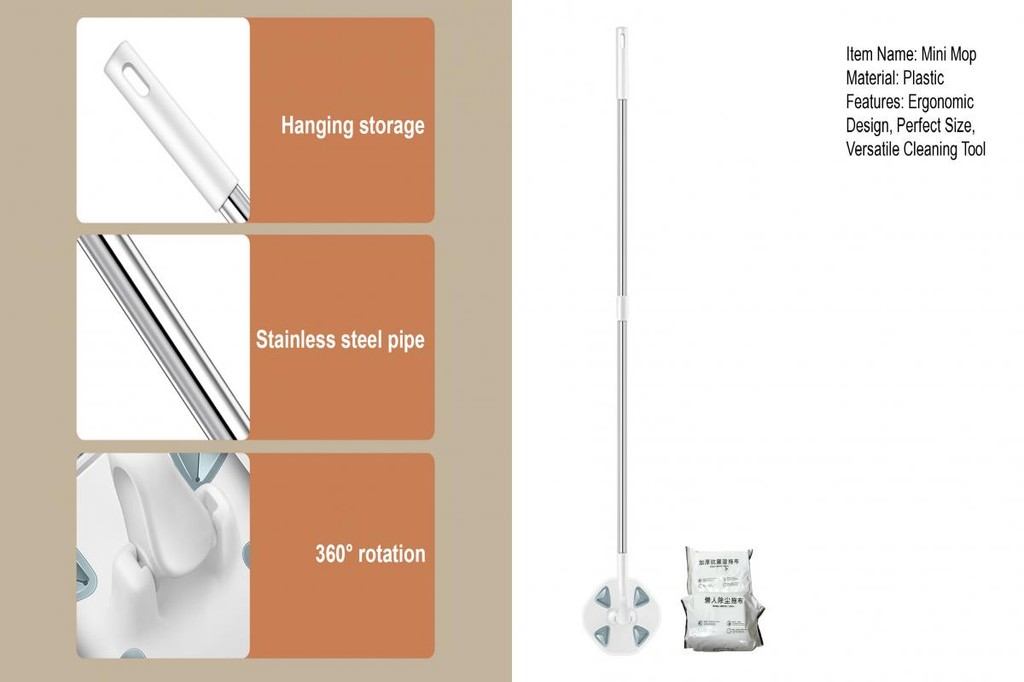 Corner Edge Cleaner Hands-free Mini Mop for Easy Cleaning Lightweight ...