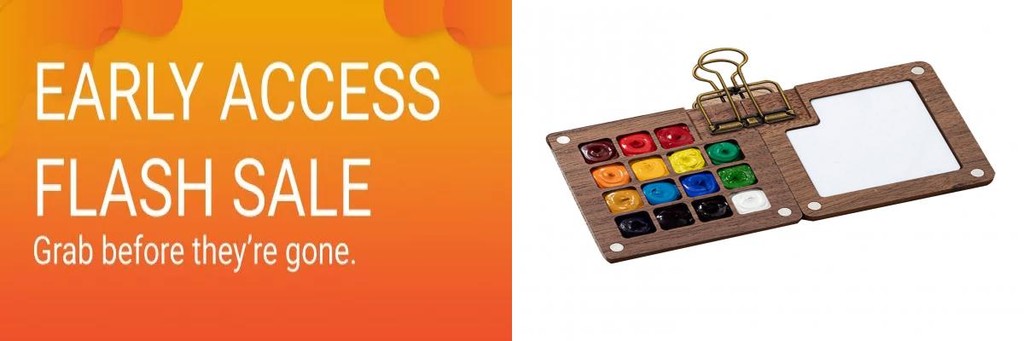 Pocket Artist Travel Set Portable Watercolor Kit Paint for Artists On ...