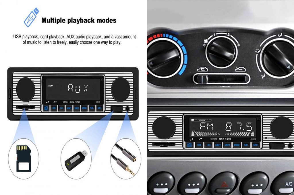 Wireless Remote Car Player Mp3 Audio Receiver with Voice Control for ...