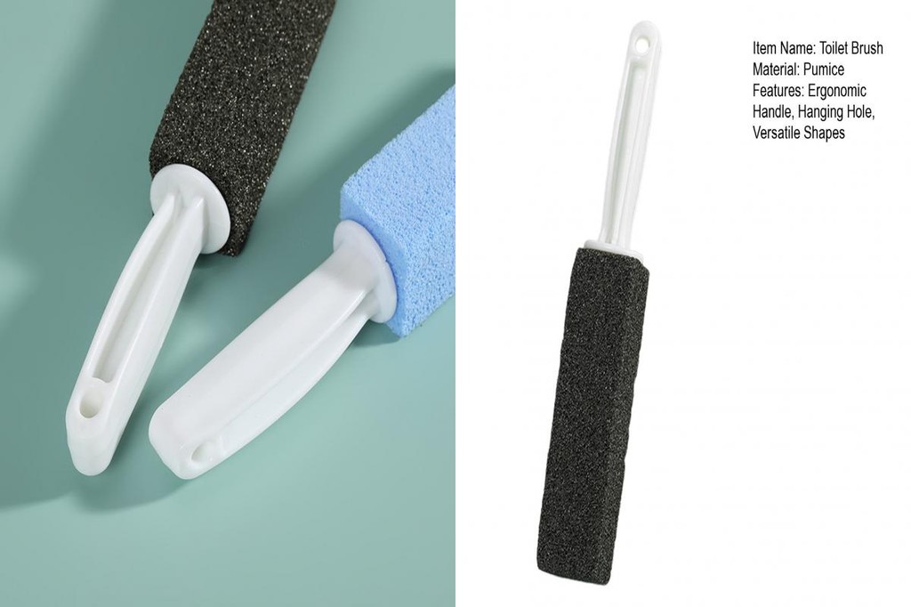 Easy Clean Toilet Tool Natural Brush Efficient Cleaner with Long Handle ...