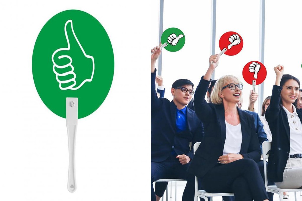 Red Green Paddle Set Classroom Assessment Tools 10pcs Thumbs Up Down ...