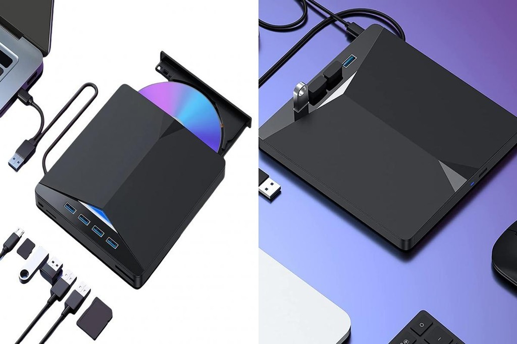 Portable Compact Disc/dvd Burner External Dvd Drive Usb 3.0 High-speed ...