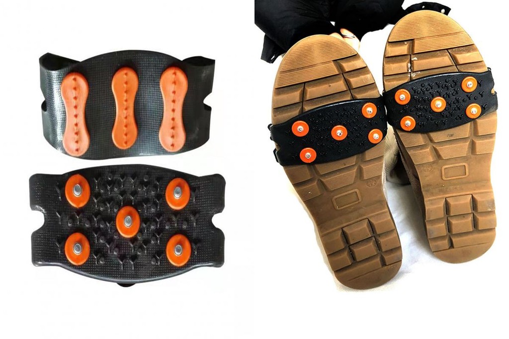 Non-slip Shoe Grips Versatile Spikes 5-stud Snow Gripper Over Boot ...