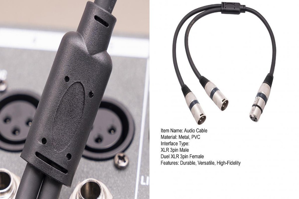 Audio Line with Double-layer Shielded Wire One-piece Bifurcation Cable ...