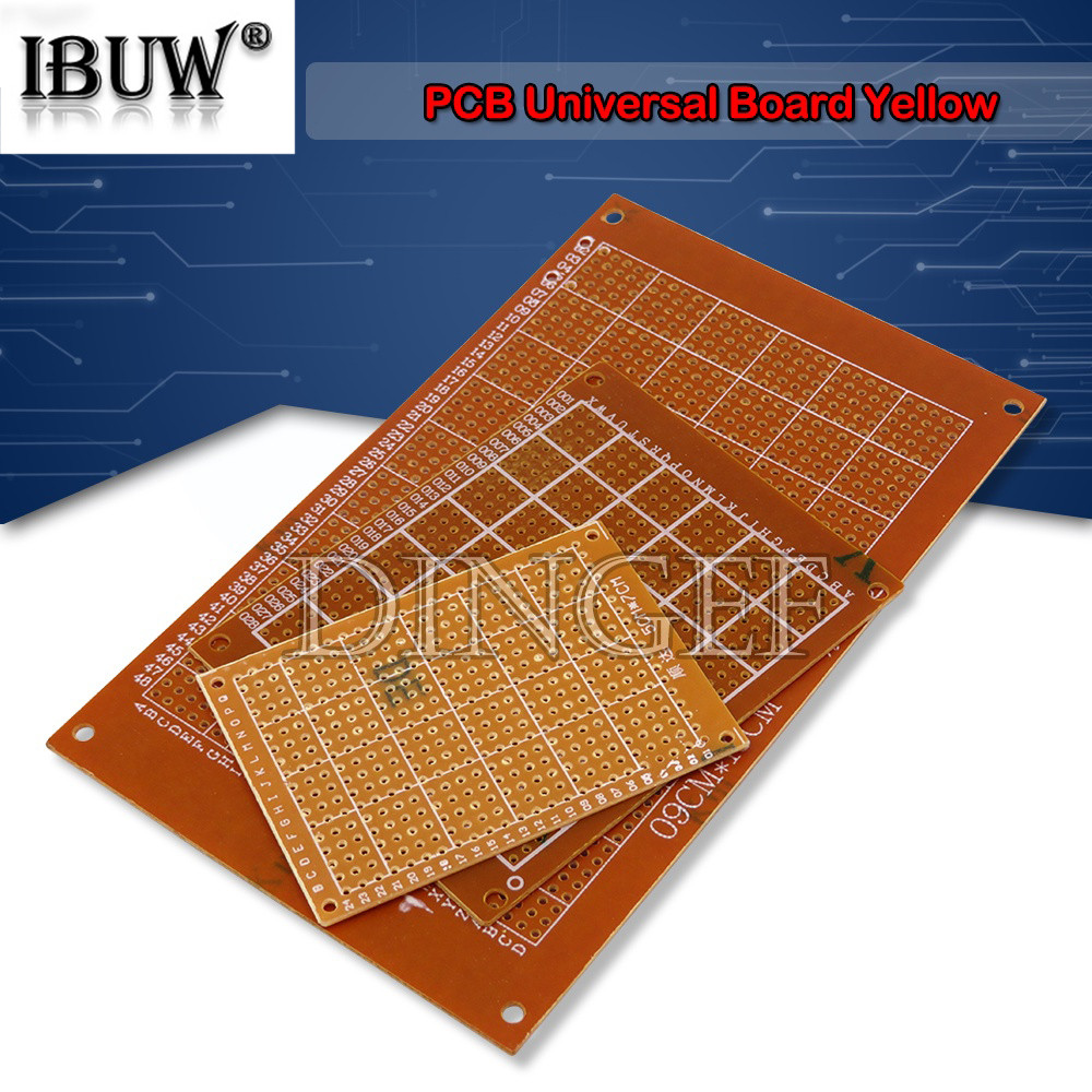 5 * 7 PCB 5x7 5cm 7cm DIY Prototipo De Papel Placa Universal Amarillo 7x9 9x15 7 * 9 9 * 15 cm ...