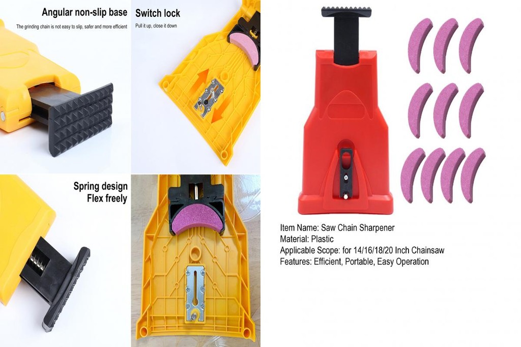 Chainsaw Blade Sharpener Maintenance Tool Portable for 14/16/18/20 Inch ...