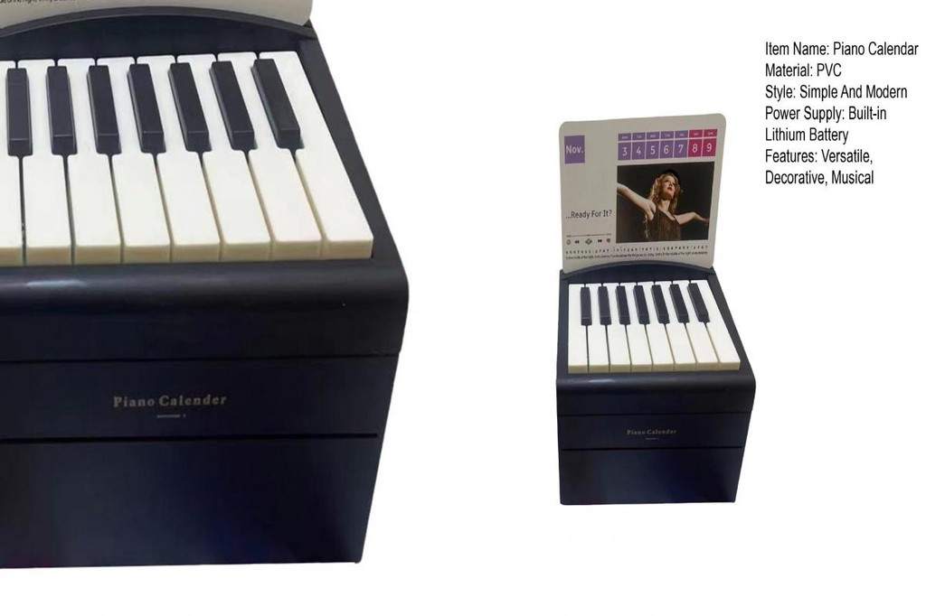 Mini Piano Toy Calendar Music-themed Desk 2025 with Usb Rechargeable ...