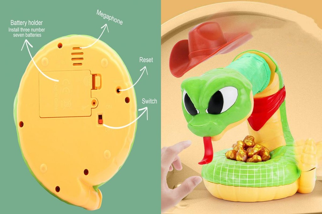 Electric Rattlesnake Toy Fun Cowboy-themed Toys Rattle Robber Snake ...