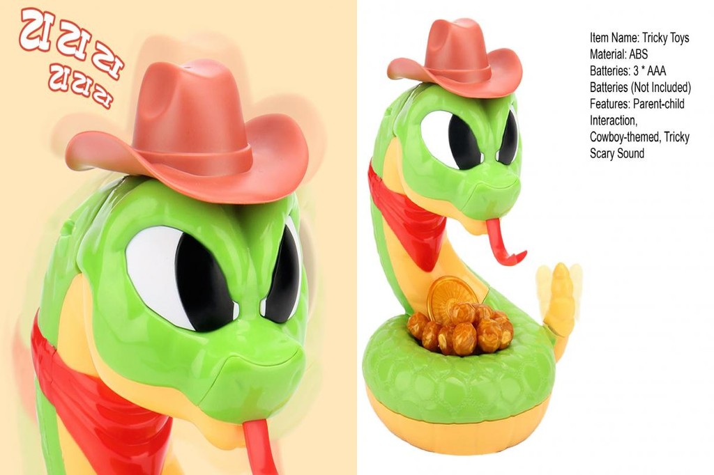 Electric Rattlesnake Toy Fun Cowboy-themed Toys Rattle Robber Snake ...
